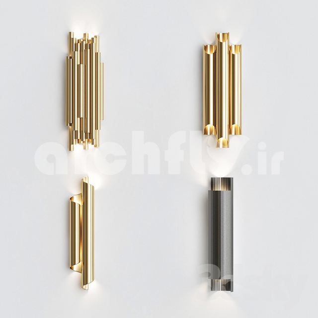 مدل سه بعدی چراغ دیواری_005 - Archfly.ir